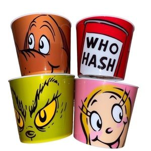 Holiday | The Grinch Popcorn Bucket Set All 4 Bundles | Poshmark